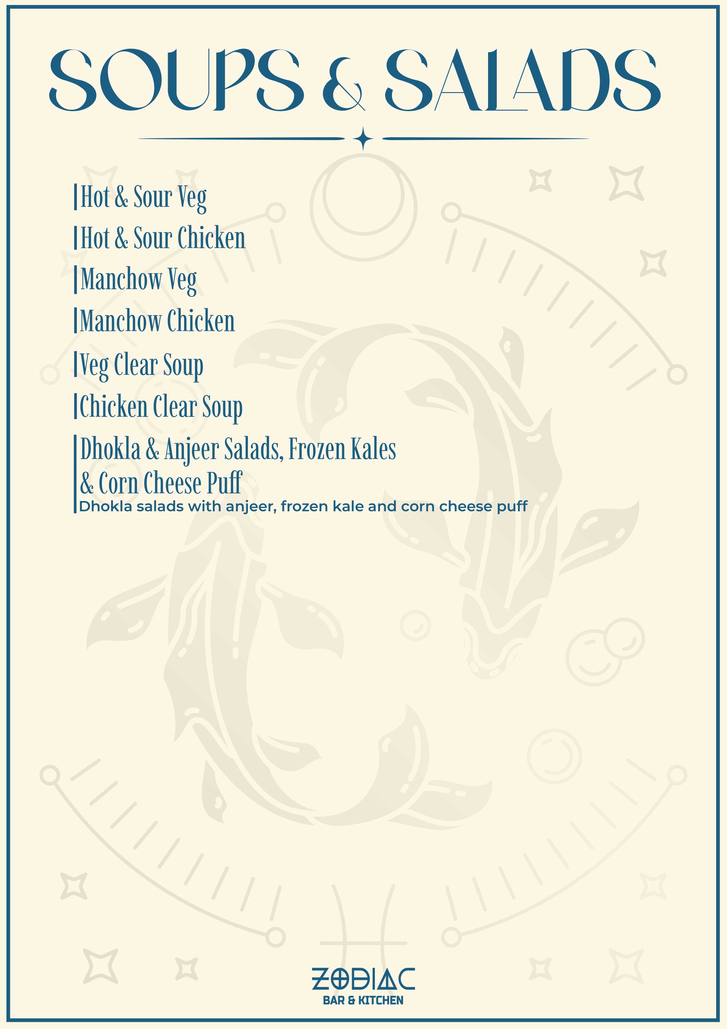 Zodiac bar menu - Horoscopeaz.com